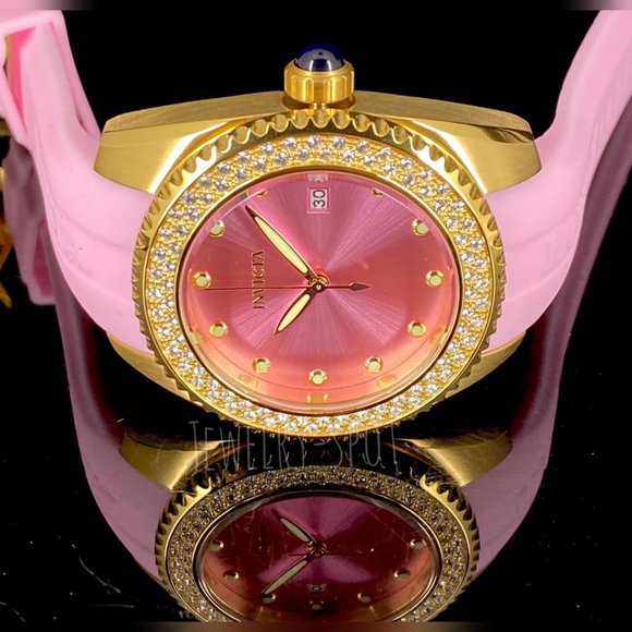 Invicta | Accessories | New Invicta Angel Lady 38mm Pink Dial Quartz ...